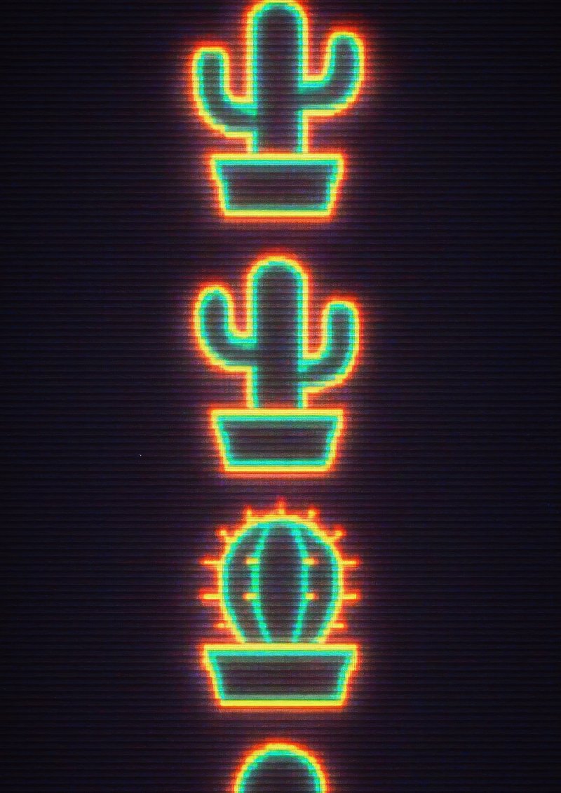 Pixel+cactus Design Images | Free Photos, PNG Stickers, Wallpapers ...