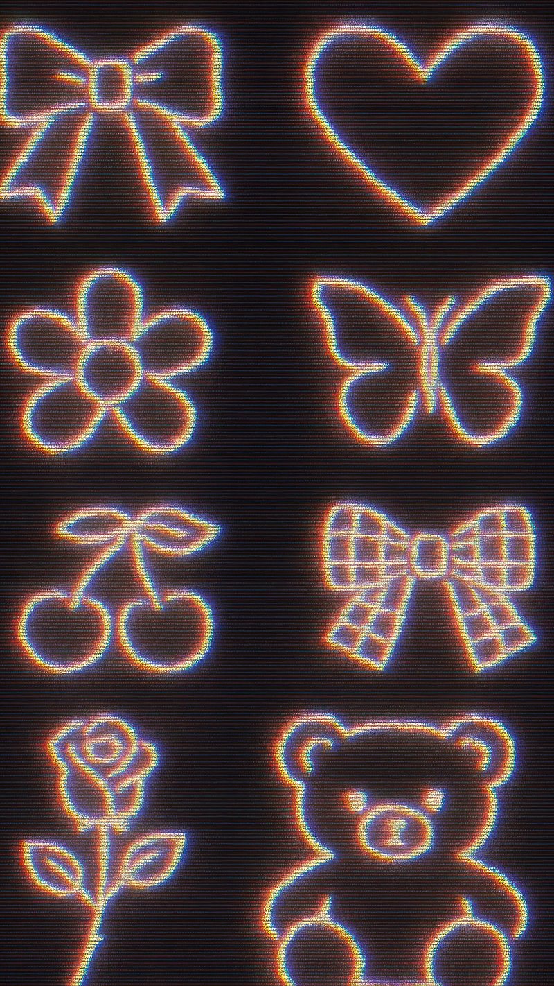 Neon Bow Iphone Wallpaper Images | Free Photos, PNG Stickers ...