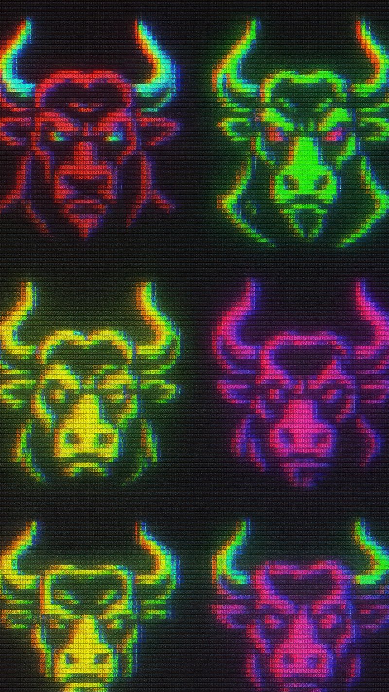 Neon+bull Aesthetic Images | Free Photos, PNG Stickers, Wallpapers ...