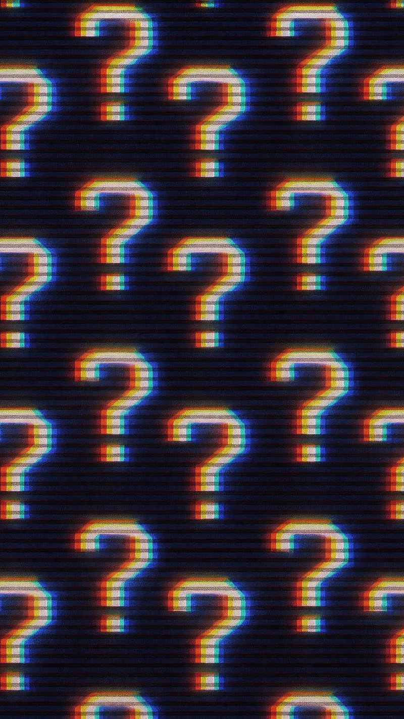 Retro pixelated question marks pattern | Free Photo Illustration - rawpixel
