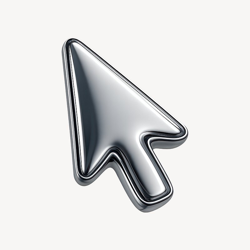 Silver arrow png 3D metallic | Premium PNG - rawpixel