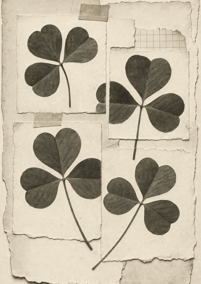 Vintage clover collage design | Free Photo - rawpixel