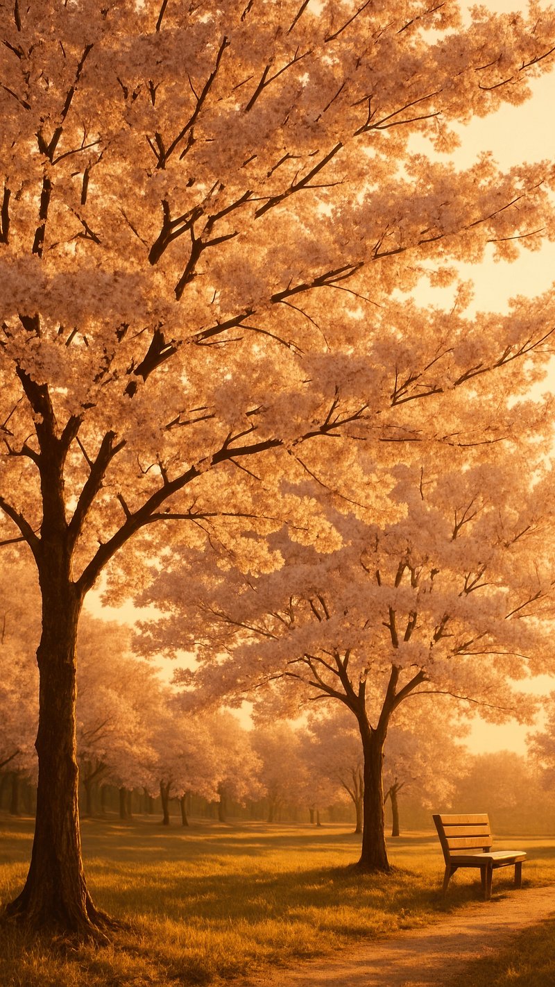 Cherry Blossom Bench Wallpaper Images | Free Photos, PNG Stickers ...