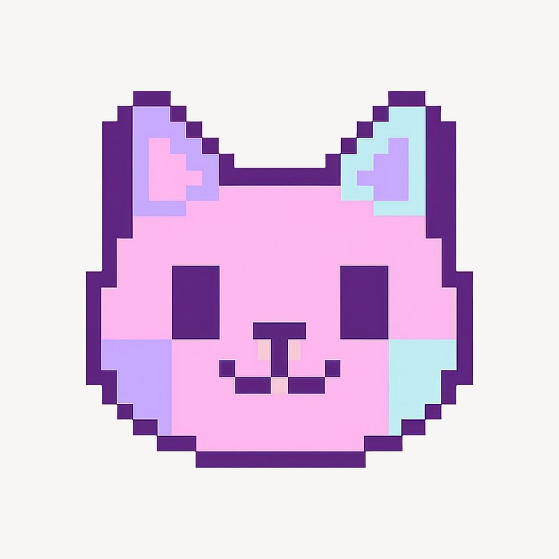 Cute+pixel+cat Design Images | Free Photos, PNG Stickers, Wallpapers ...