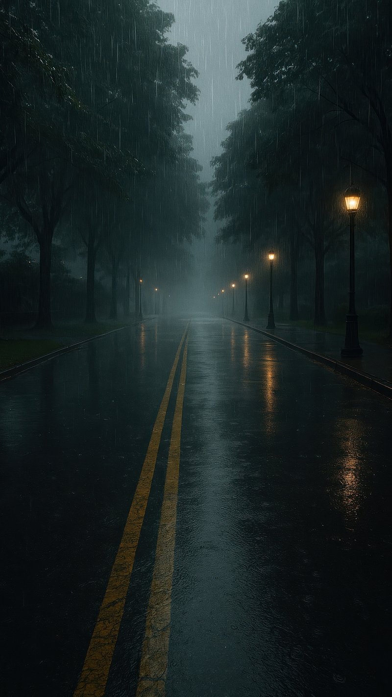 Rain On Road Wallpaper Lockscreen Street TIF Images | Free Photos, PNG ...