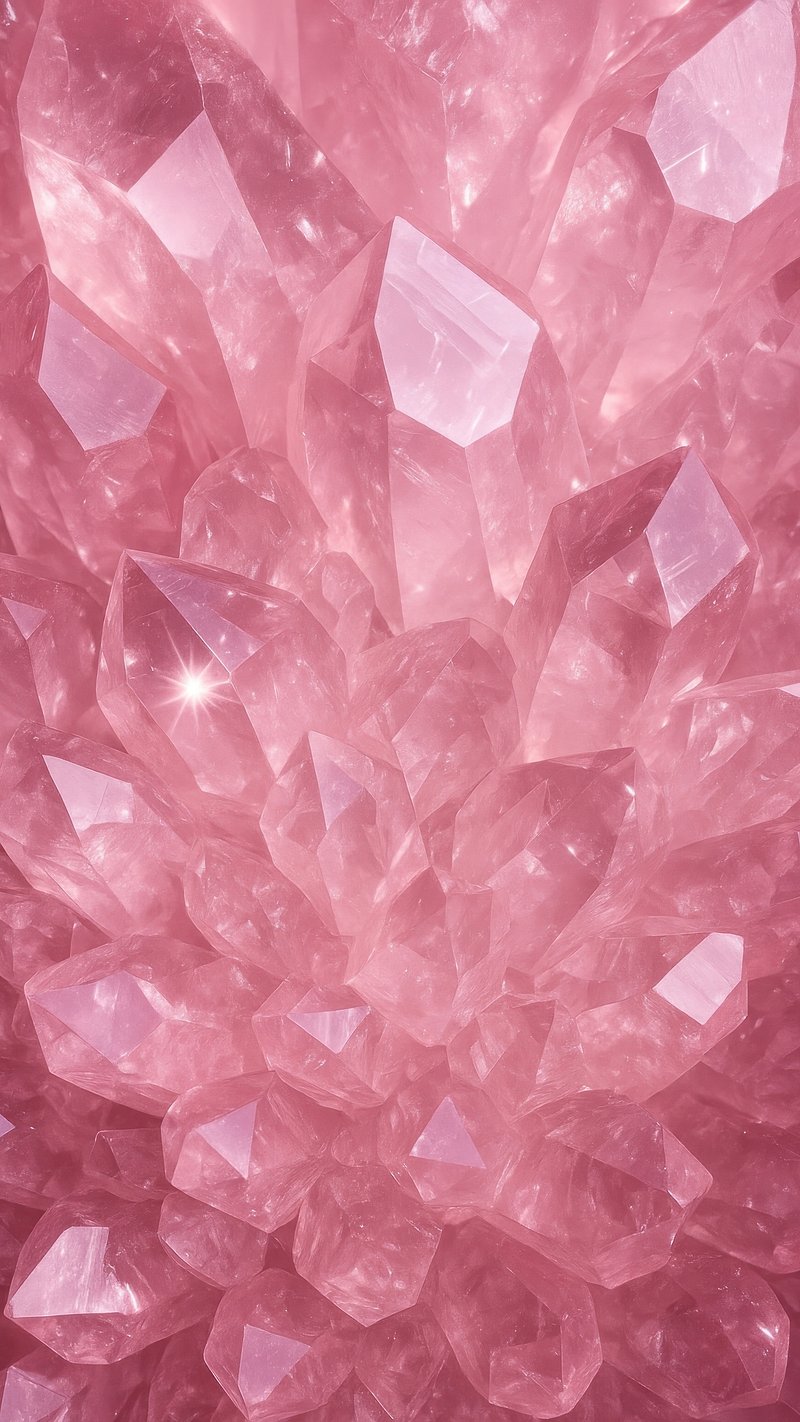Elegant pink crystal formation | Free Photo Illustration - rawpixel
