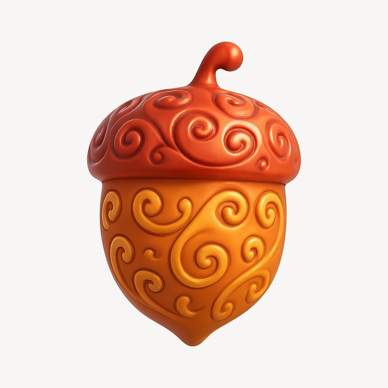 PNG Whimsical acorn intricate patterns | Free PNG - rawpixel