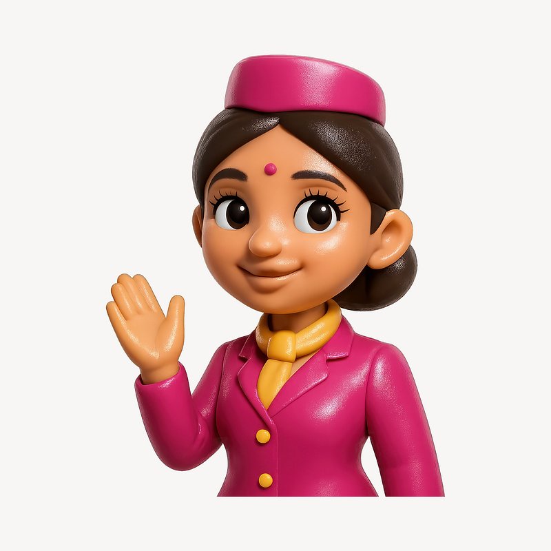 Flight Attendant Cartoon Images | Free Photos, PNG Stickers, Wallpapers ...