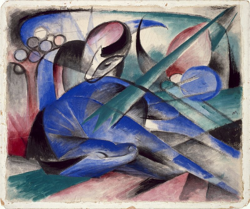 Weasels Play (1911) Franz Marc | Free Photo Illustration - rawpixel
