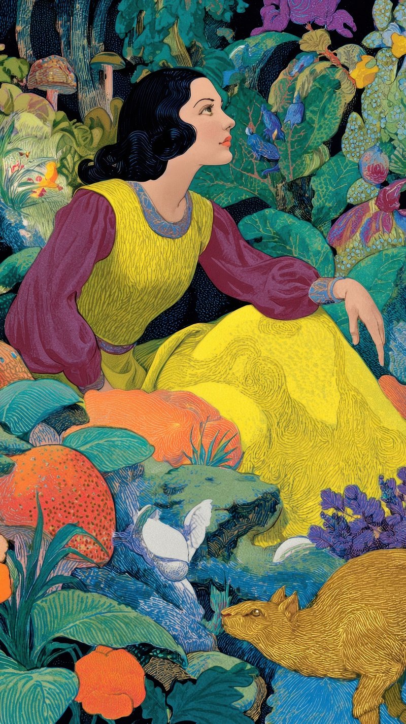 Alien fairy tale mythical colorful | Free Photo Illustration - rawpixel