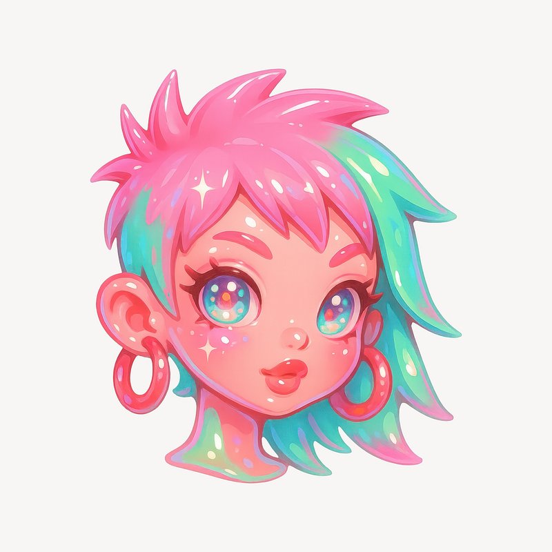 Anime+portraits Texture Aesthetic Cute Playful Images | Free Photos ...