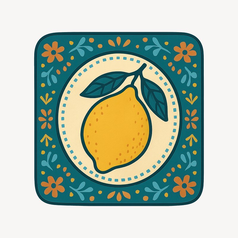Lemon Yellow Circle Frame Illustration Images | Free Photos, PNG ...