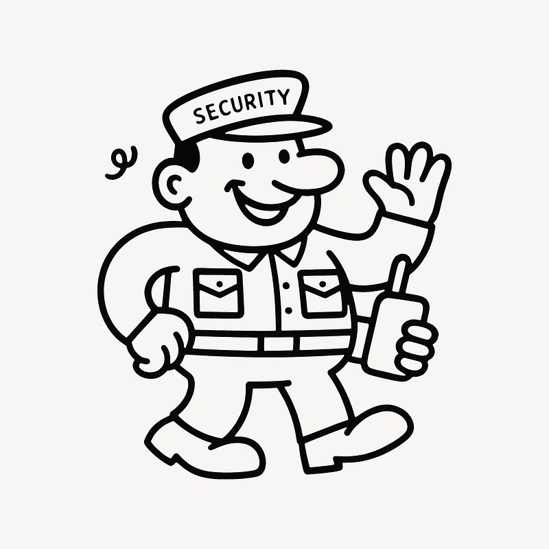 Cartoon Security Guard Images | Free Photos, PNG Stickers, Wallpapers ...