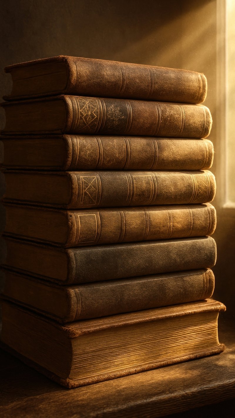 Vintage books stacked elegantly | Free Photo - rawpixel