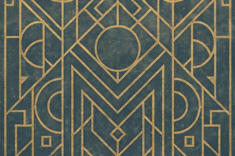 Elegant geometric art deco pattern | Free Photo Illustration - rawpixel