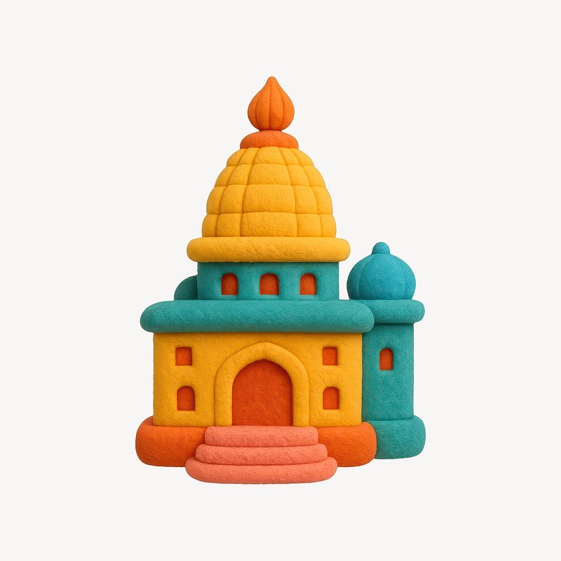 Hindu Temples Building Art Architecture Illustration Images | Free ...