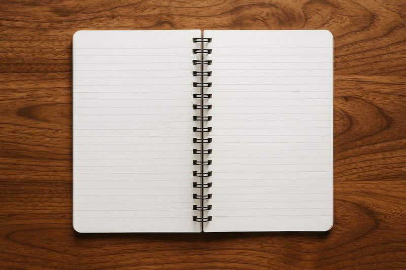 Spiral notebook mockup wooden surface | Free PSD Mockup - rawpixel