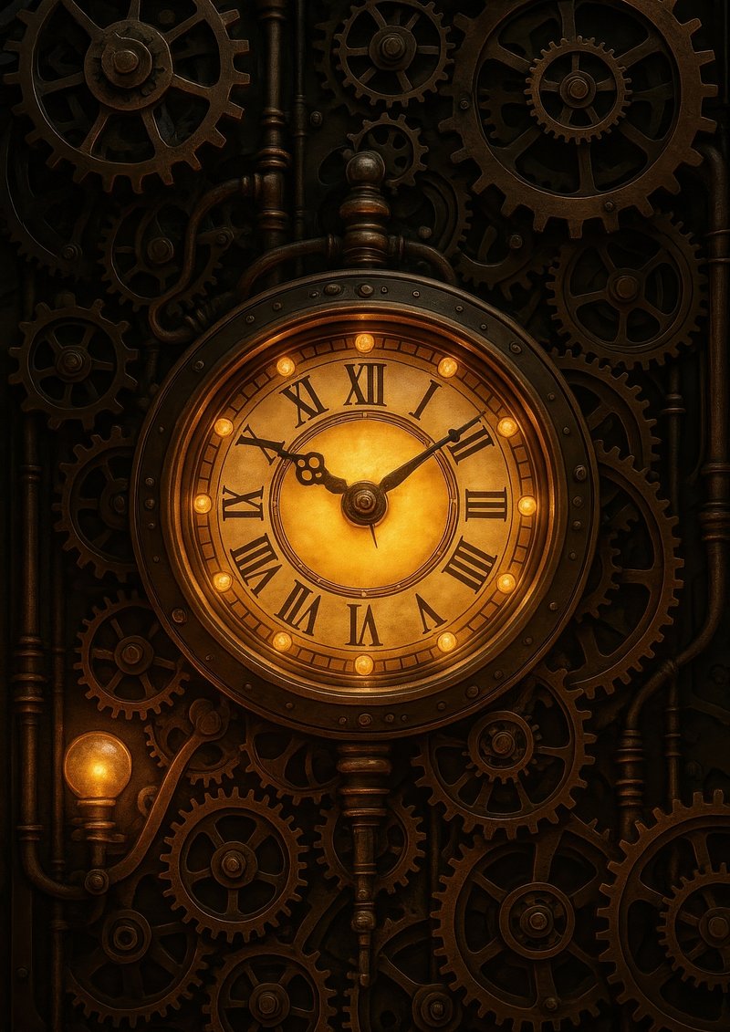 Vintage Steampunk Clock Design Images | Free Photos, PNG Stickers ...