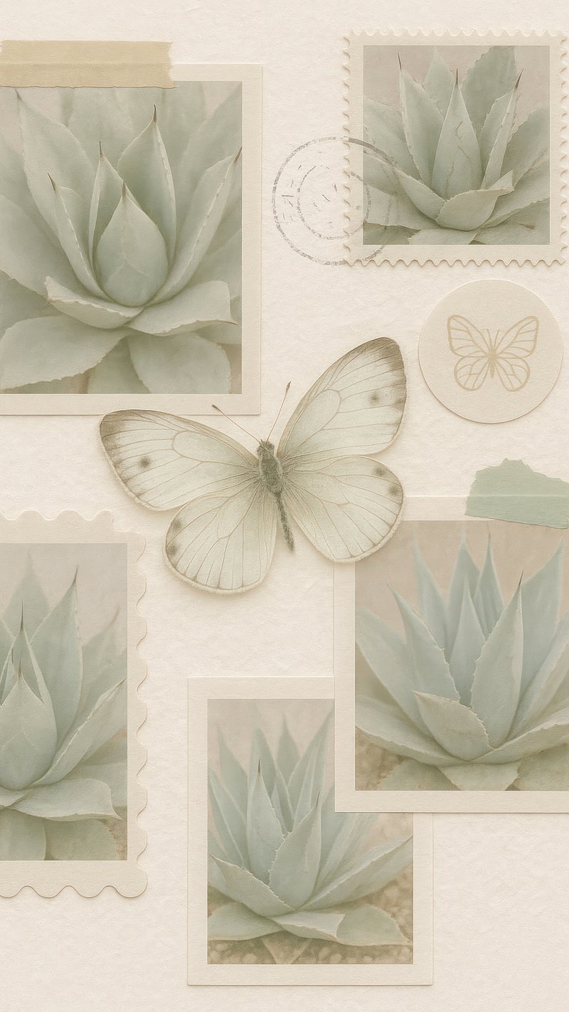 Succulent Vintage Botanical Iphone Wallpaper Images | Free Photos, PNG ...