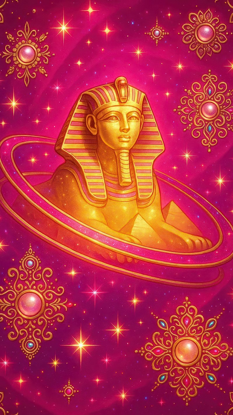 Golden pharaoh cosmic elegance mobile | Free Photo Illustration - rawpixel