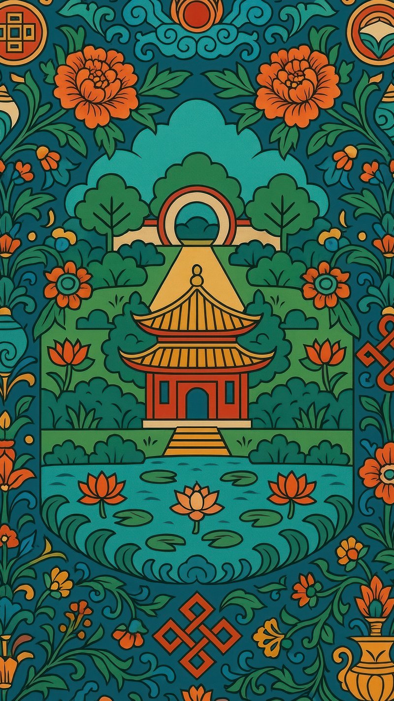 Chinese Temple Architecture Wallpaper Design Images | Free Photos, PNG ...