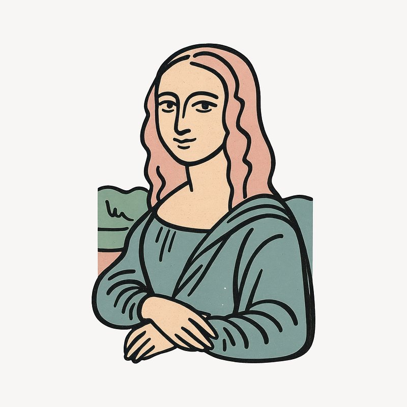 Cartoon Mona Lisa Images | Free Photos, PNG Stickers, Wallpapers ...