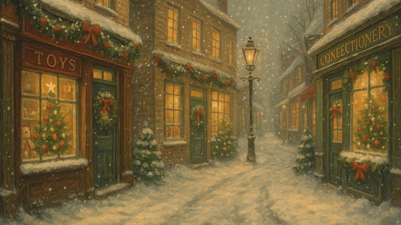 Snow Street Vintage Wallpaper Scene Images | Free Photos, PNG Stickers ...