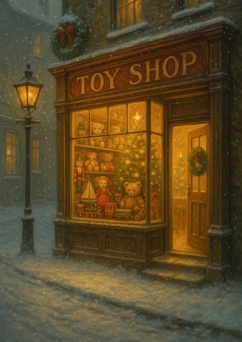 Snow Street Vintage Holiday Wallpaper Christmas Images | Free Photos ...