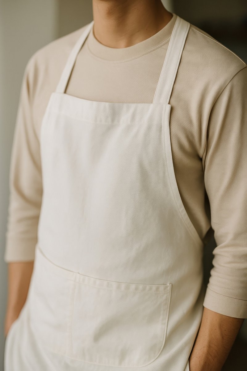 Green apron mockup floral branding | Free PSD Mockup - rawpixel