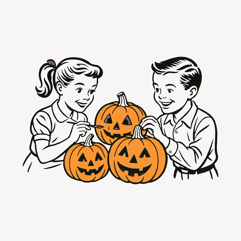 Pumpkin+cartoon+lantern+ Background Images | Free Photos, PNG Stickers ...