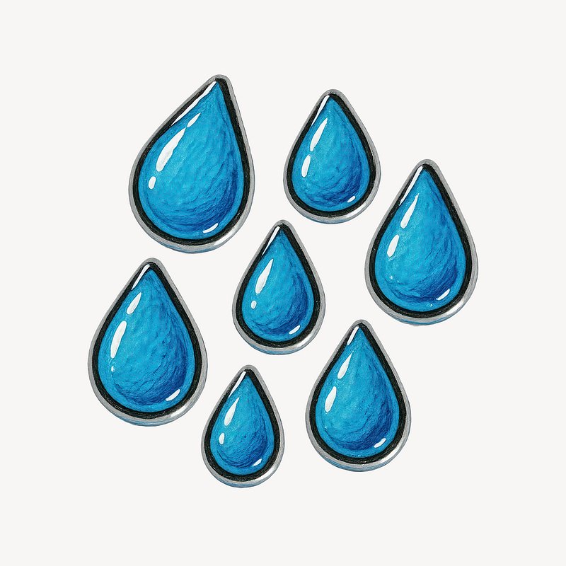 Raindrop+illustration PNG Images | Free Photos, PNG Stickers ...