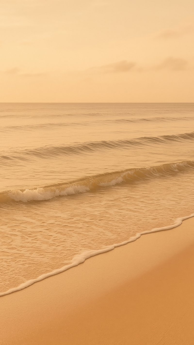 Sparkling ocean waves sunset mobile | Free Photo Illustration - rawpixel