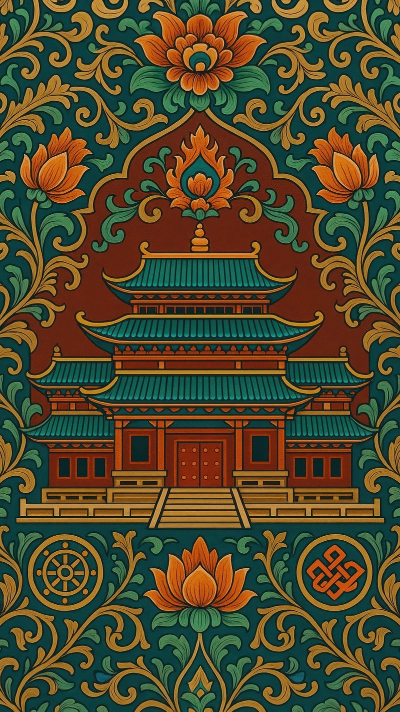 Chinese Temple Architecture Patterns Asian Mobile Wallpaper Images ...