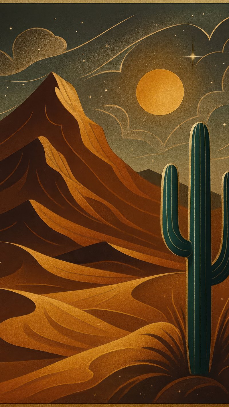 Desert+night+art Mobile Images | Free Photos, PNG Stickers, Wallpapers ...