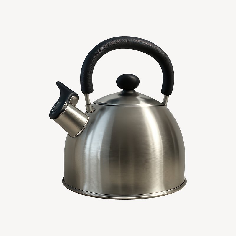PNG Elegant stainless steel kettle | Premium PNG - rawpixel