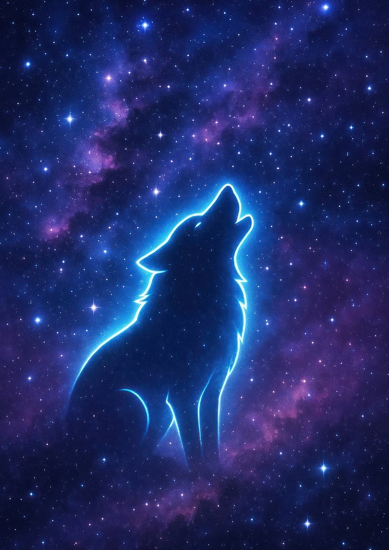 Sky Wolf Galaxy Cosmic Images | Free Photos, PNG Stickers, Wallpapers ...