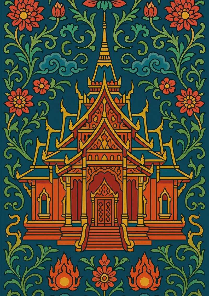 Chinese Temple Architecture Patterns Asian Mobile Wallpaper Images ...