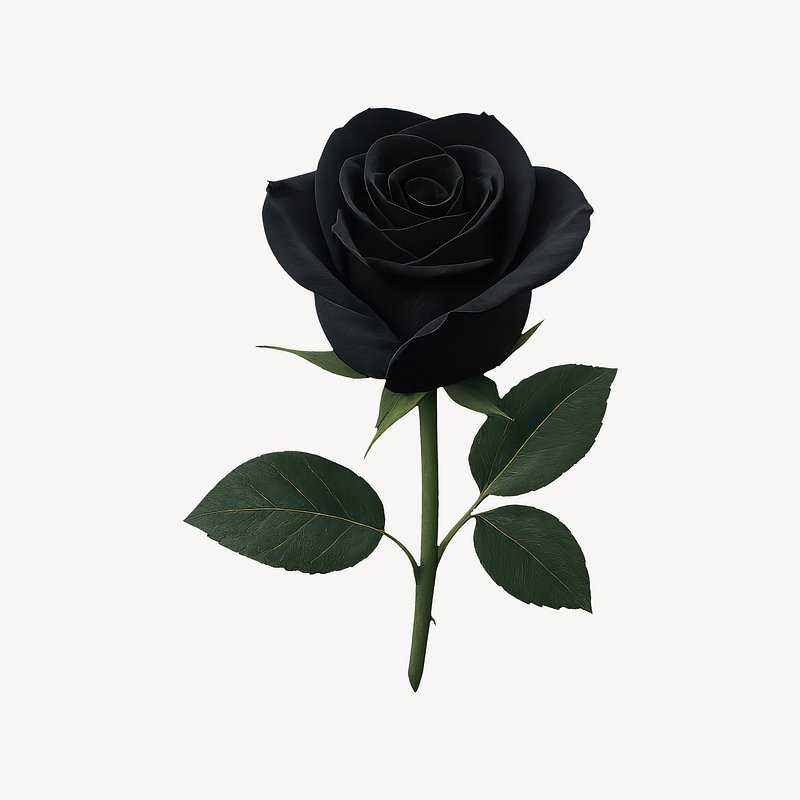 PNG Elegant black rose illustration | Free PNG - rawpixel