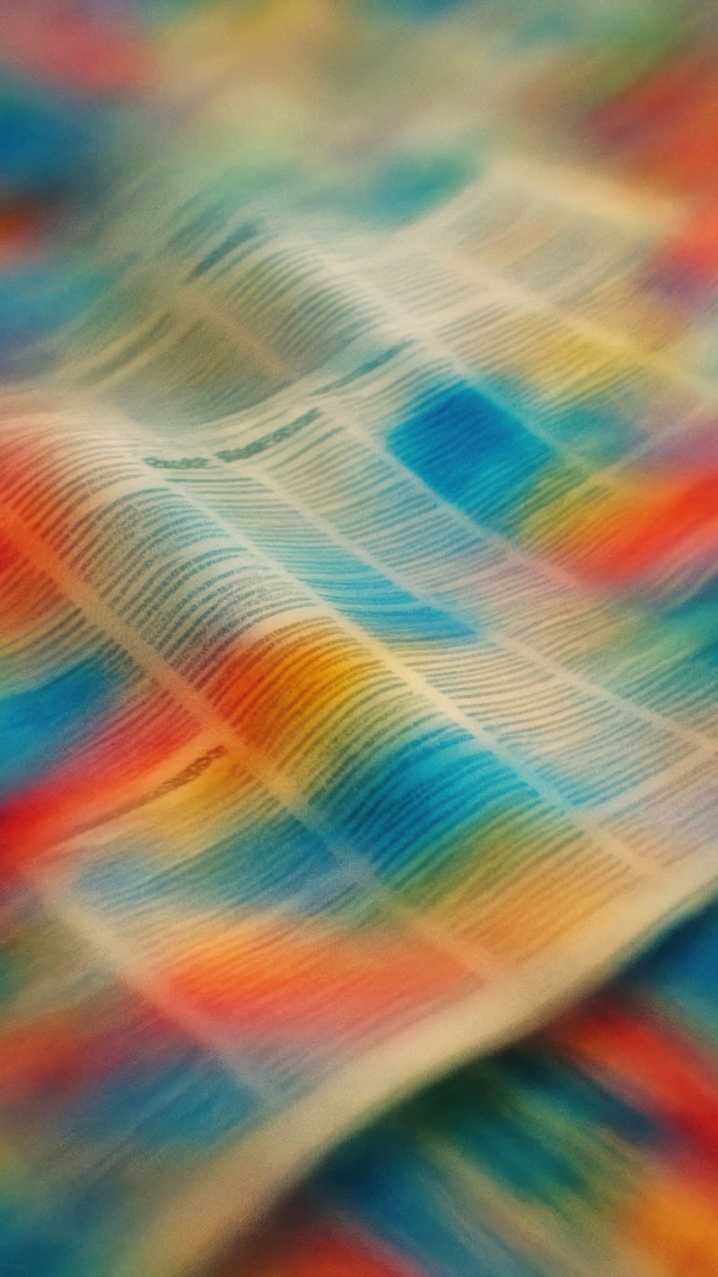 Vibrant abstract newspaper art mobile | Free Photo Illustration - rawpixel