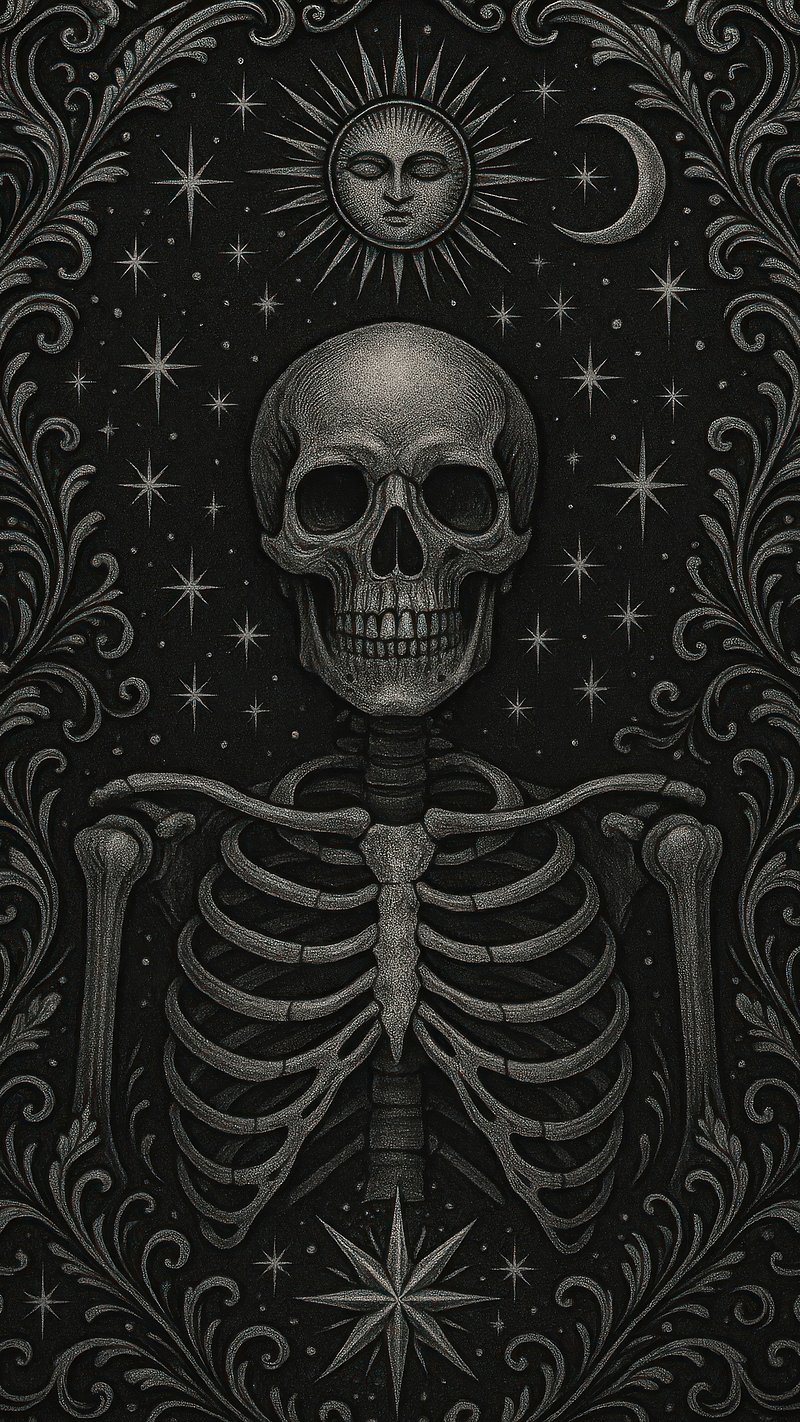 Dark Skeleton Wallpaper Design Images | Free Photos, PNG Stickers ...