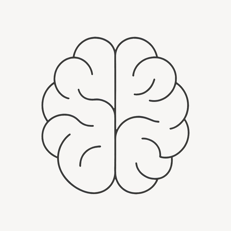 Brain+outline+drawing Art Images | Free Photos, PNG Stickers ...
