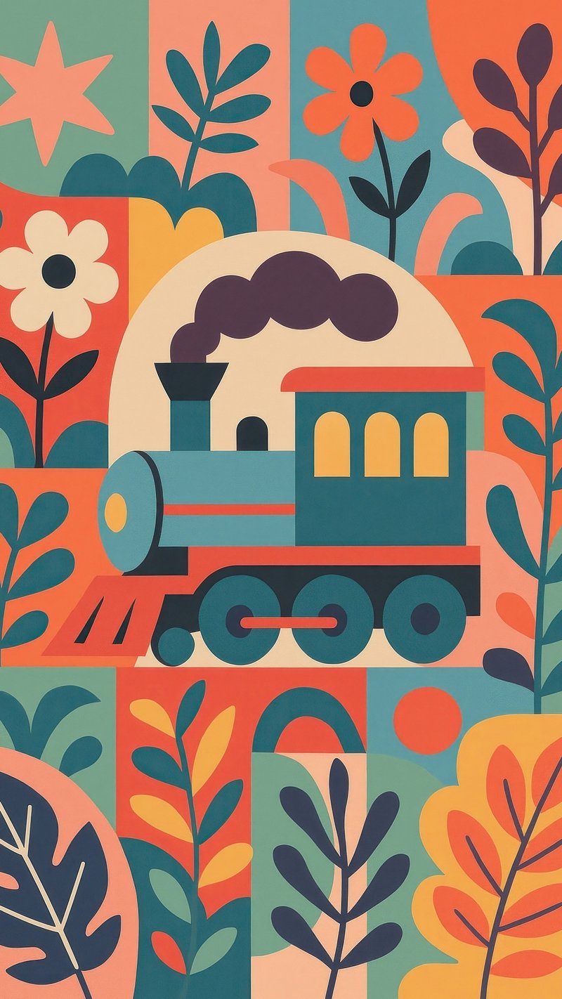 Train+pattern+wallpaper Design Images | Free Photos, PNG Stickers ...