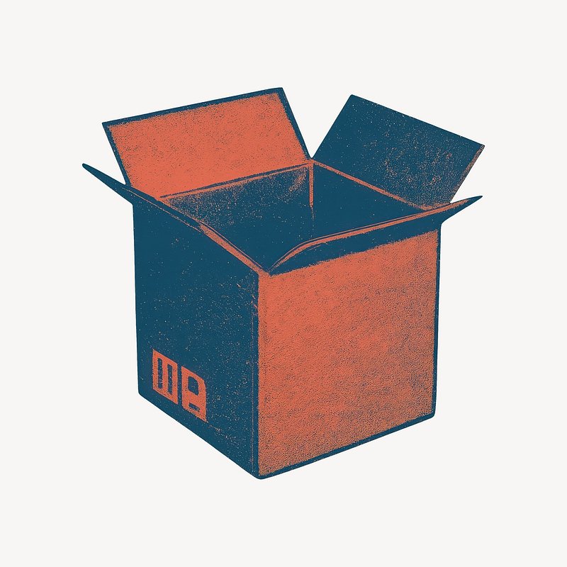 PNG Vintage red blue box | Free PNG - rawpixel