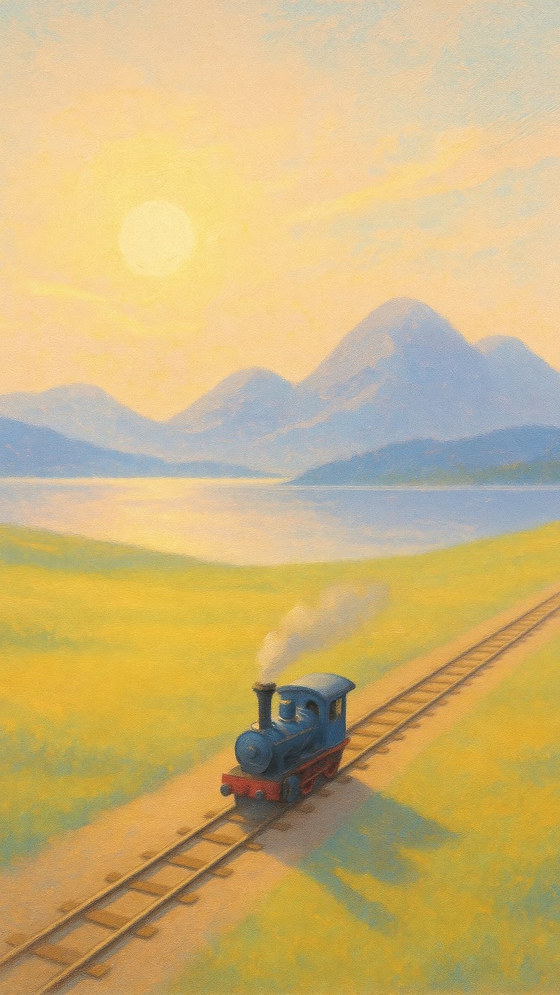 Paintings+of+train+tracks Wallpaper Images | Free Photos, PNG Stickers ...