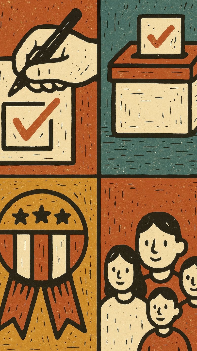 Vintage voting themed illustration | Free Photo Illustration - rawpixel