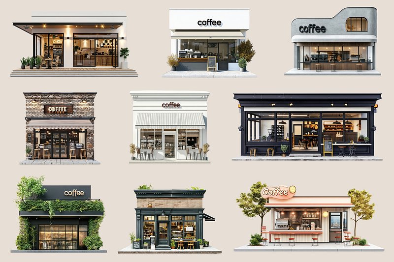 Shop Facade Design Urban Modern Business Images | Free Photos, PNG ...