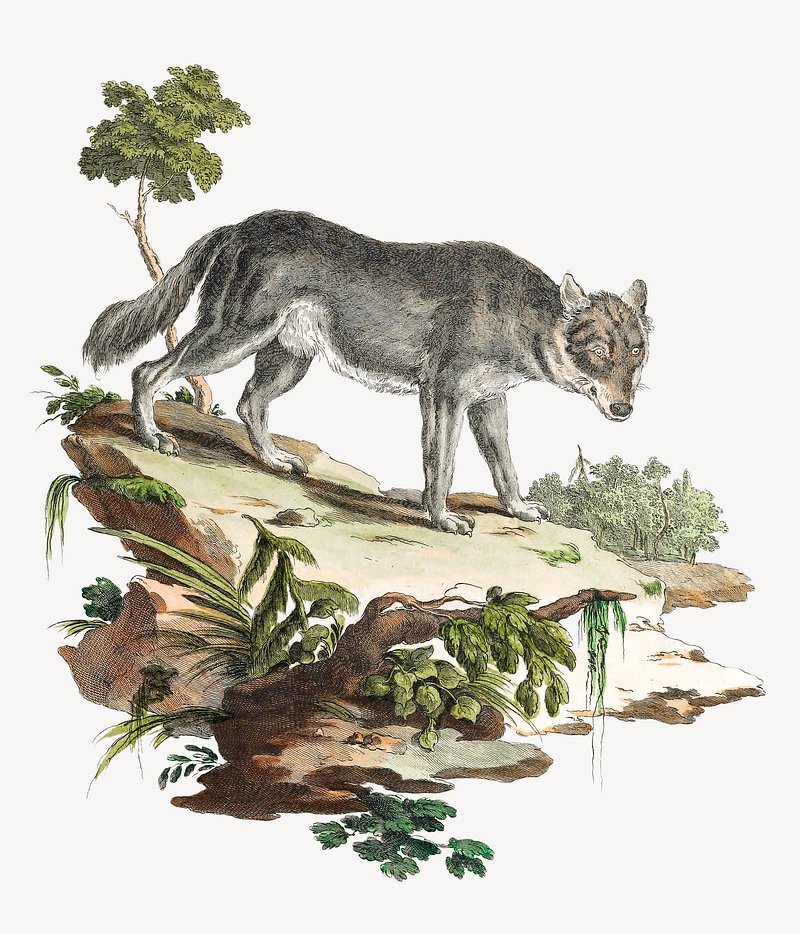 Vintage Wolf Print Images | Free Photos, PNG Stickers, Wallpapers ...