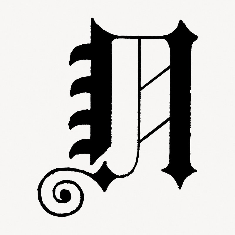 Gothic Numbers Font Design Paper Images | Free Photos, PNG Stickers ...