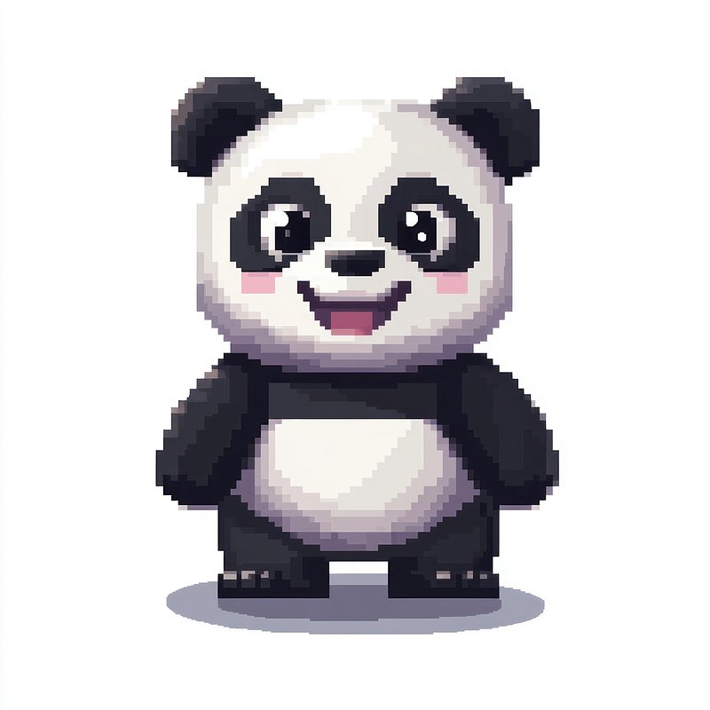 Pixel Art Panda Images | Free Photos, PNG Stickers, Wallpapers ...