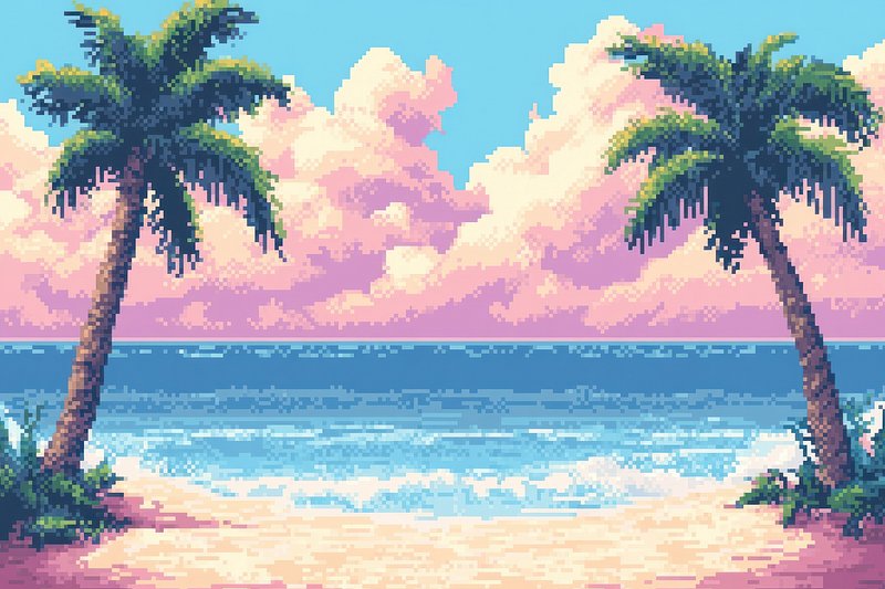 Pixel Art Ocean Images | Free Photos, PNG Stickers, Wallpapers ...